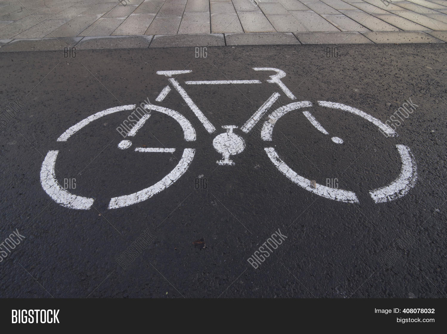 Bicycle Path Sign, Image & Photo (Free Trial) | Bigstock