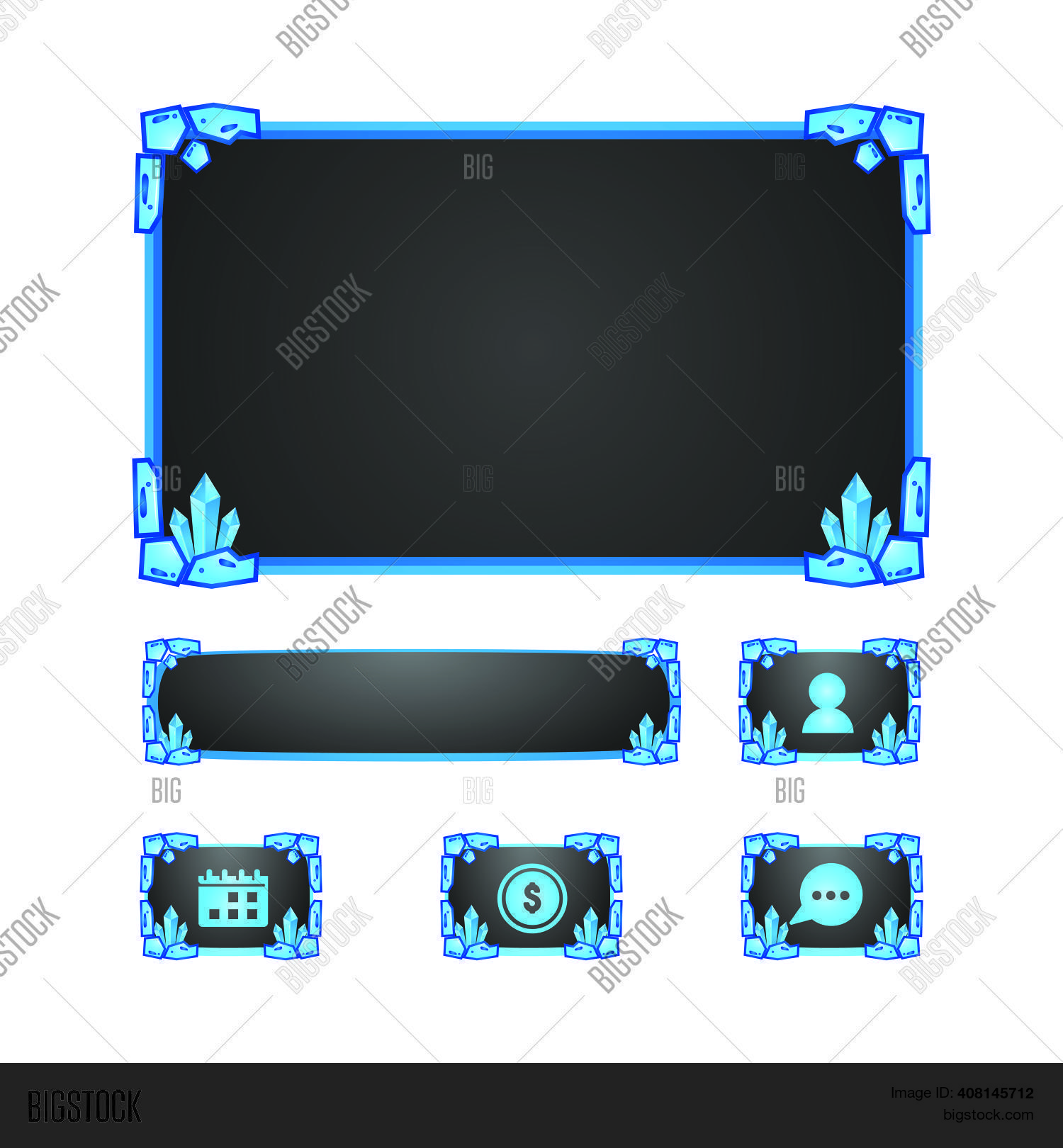 Ice Twitch Overlay Vector & Photo (Free Trial) | Bigstock