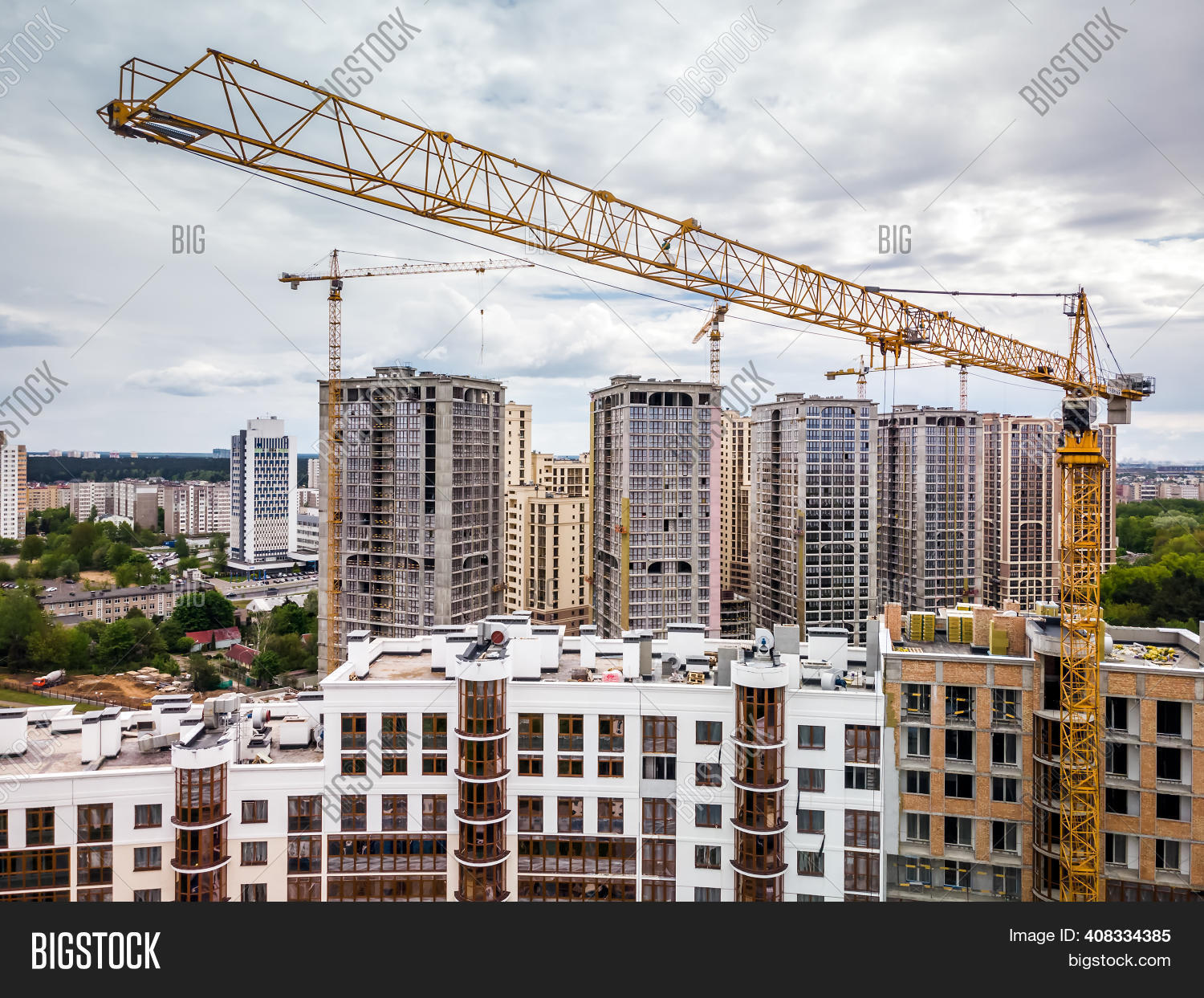 Busy Construction Site Image & Photo (Free Trial) | Bigstock