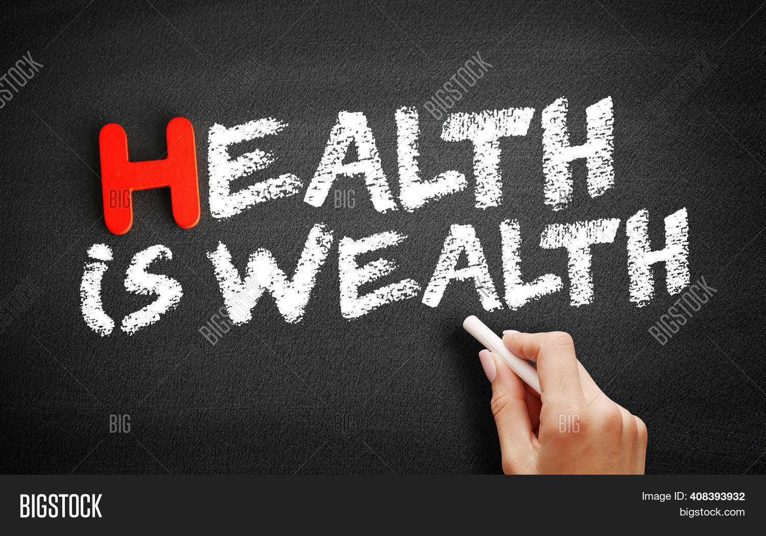 Hand Writing Health Image & Photo (Free Trial) | Bigstock