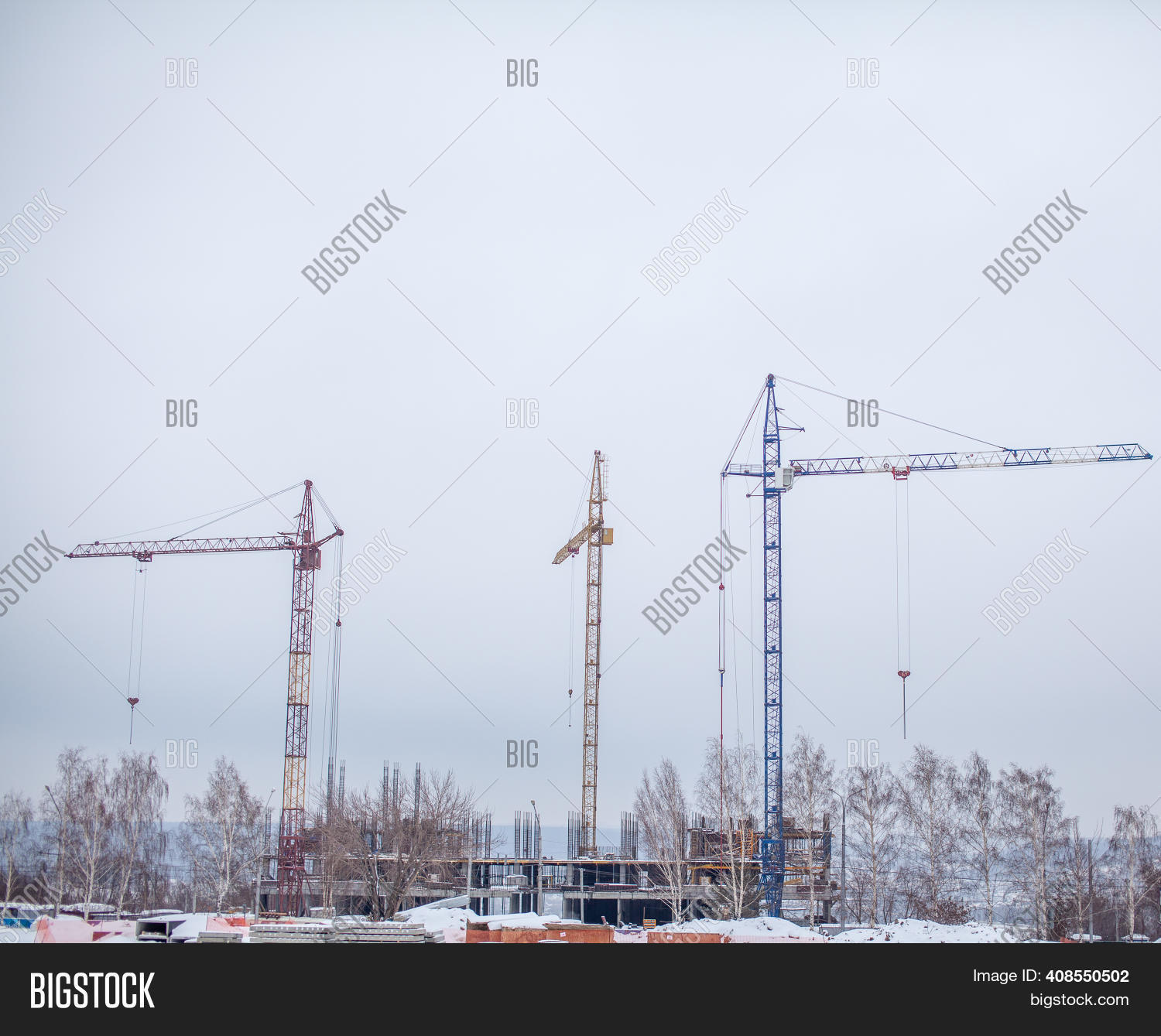 High-rise Crane Image & Photo (Free Trial) | Bigstock