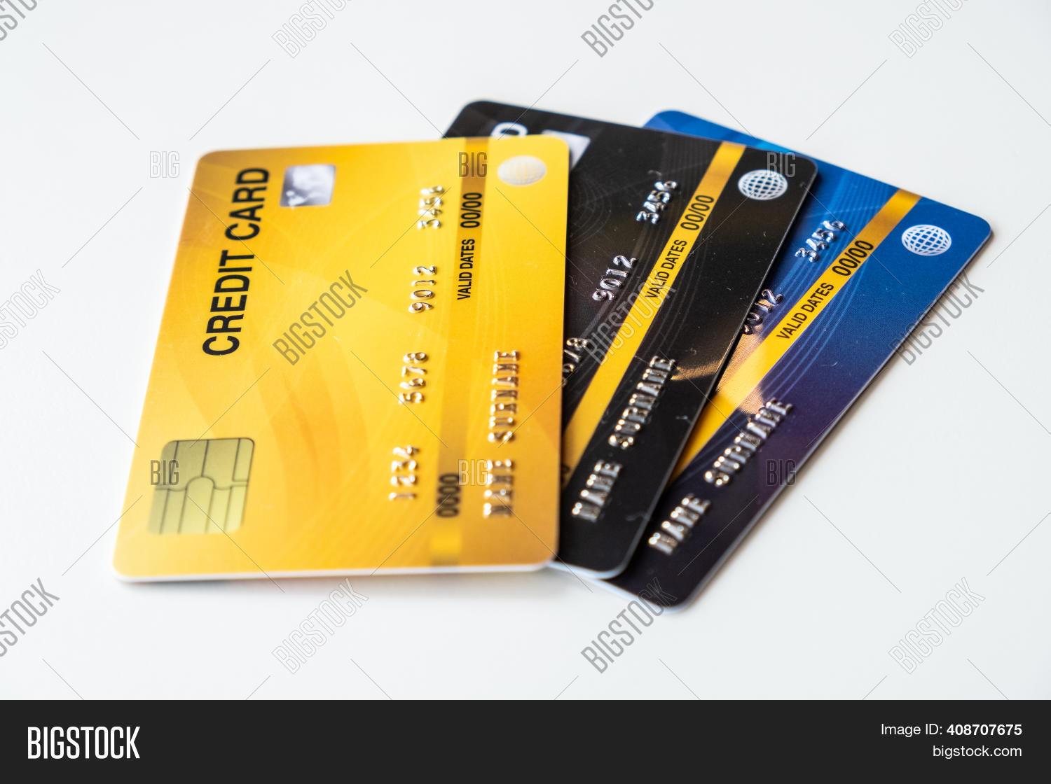 Close Set Cradit Cards Image & Photo (Free Trial) | Bigstock