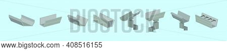 Set Gutter Cartoon Vector & Photo (Free Trial) | Bigstock