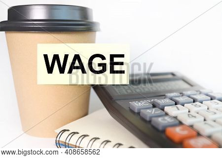 Wage.text On Yellow Image & Photo (Free Trial) | Bigstock