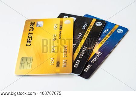 Close Set Cradit Cards Image & Photo (Free Trial) | Bigstock