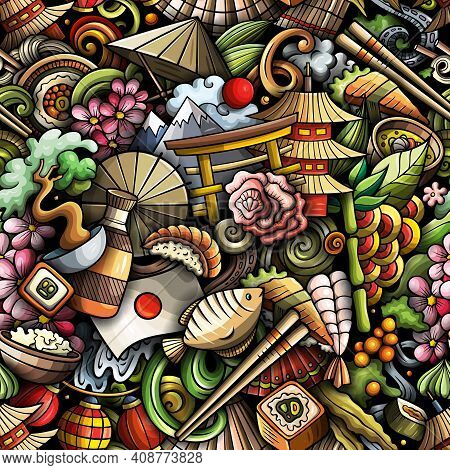 Cartoon Doodles Japan Vector & Photo (Free Trial) | Bigstock