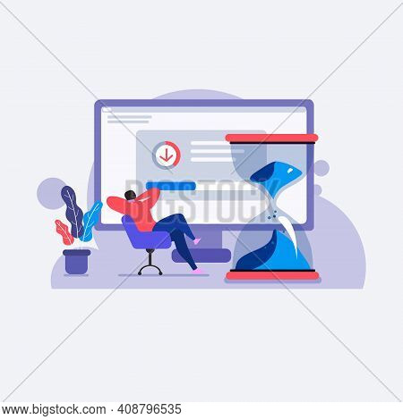 Slow Loading Internet Vector & Photo (Free Trial) | Bigstock
