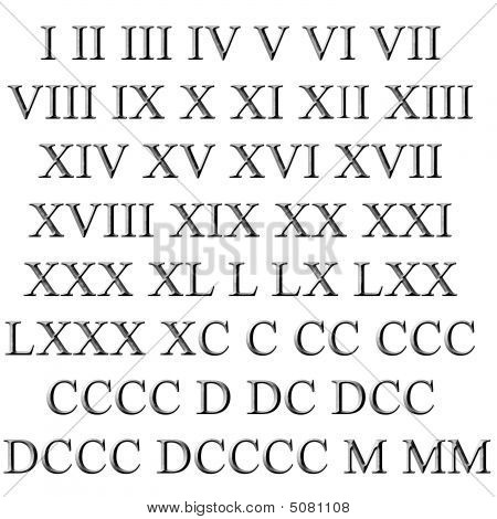 3D Stone Latin Numbers Image & Photo (Free Trial) | Bigstock