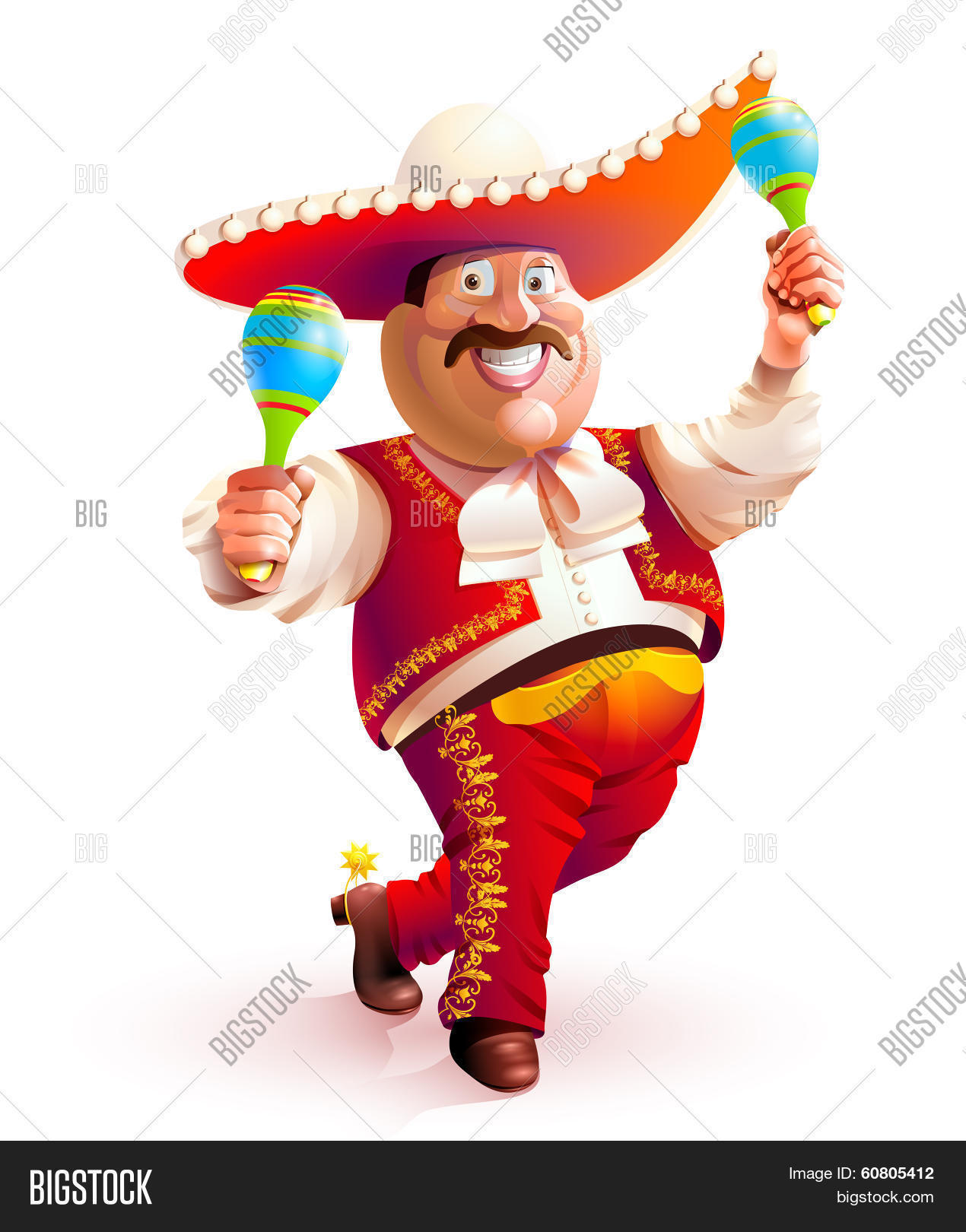 Mexican Man Dancing Vector & Photo (Free Trial) | Bigstock