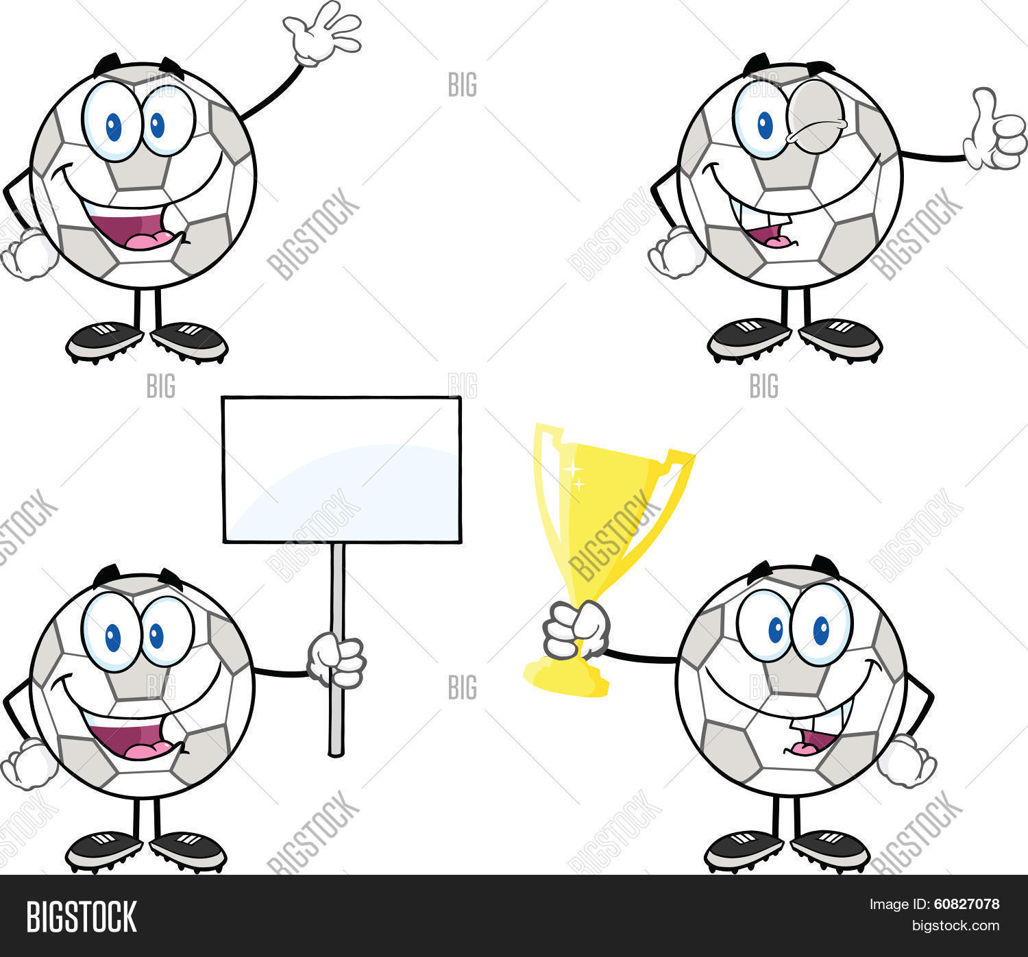 Soccer Balls Cartoon Image & Photo (Free Trial) | Bigstock