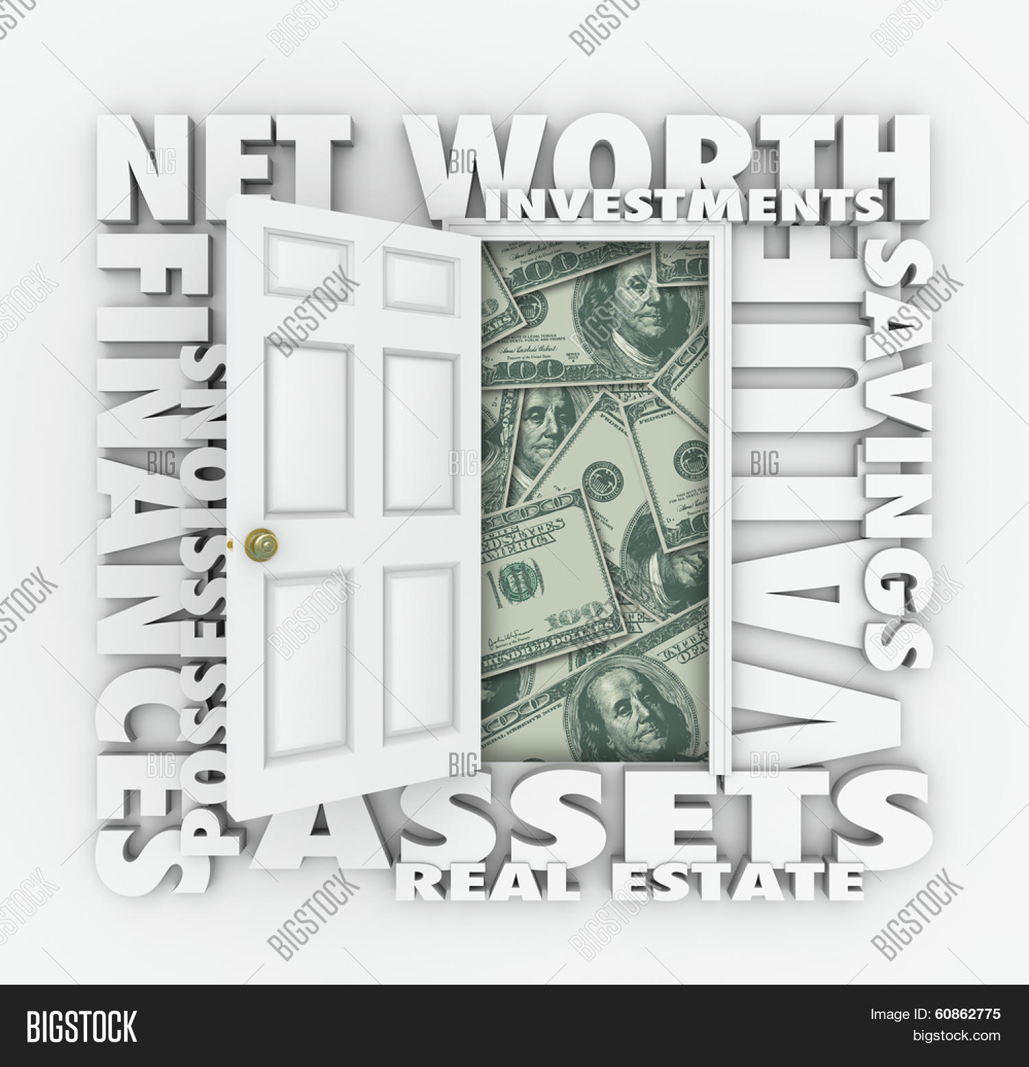 Net Worth Open Door Image & Photo (Free Trial) | Bigstock