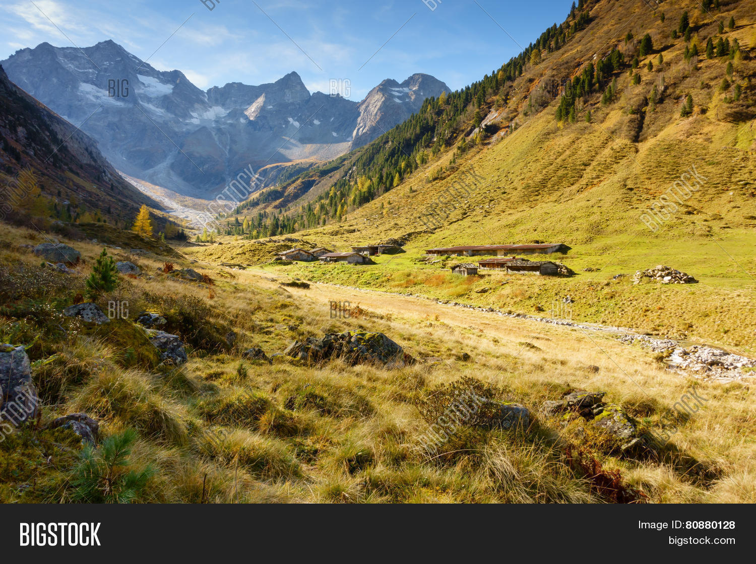 Alpine Mountain Valley Image & Photo (Free Trial) | Bigstock