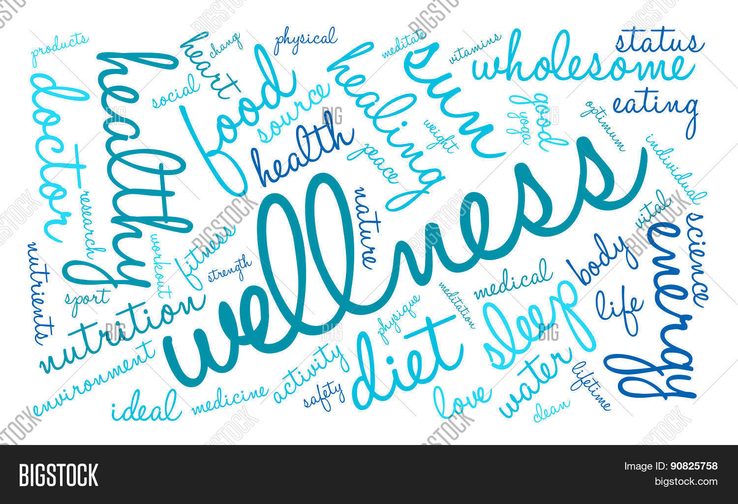 Wellness Word Cloud Image & Photo (Free Trial) | Bigstock
