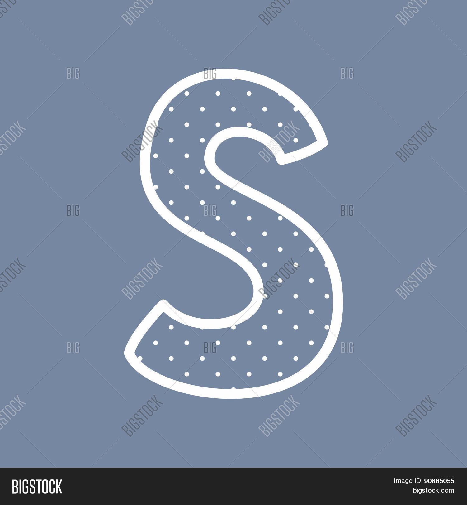 S Vector Letter White Vector & Photo (Free Trial) | Bigstock