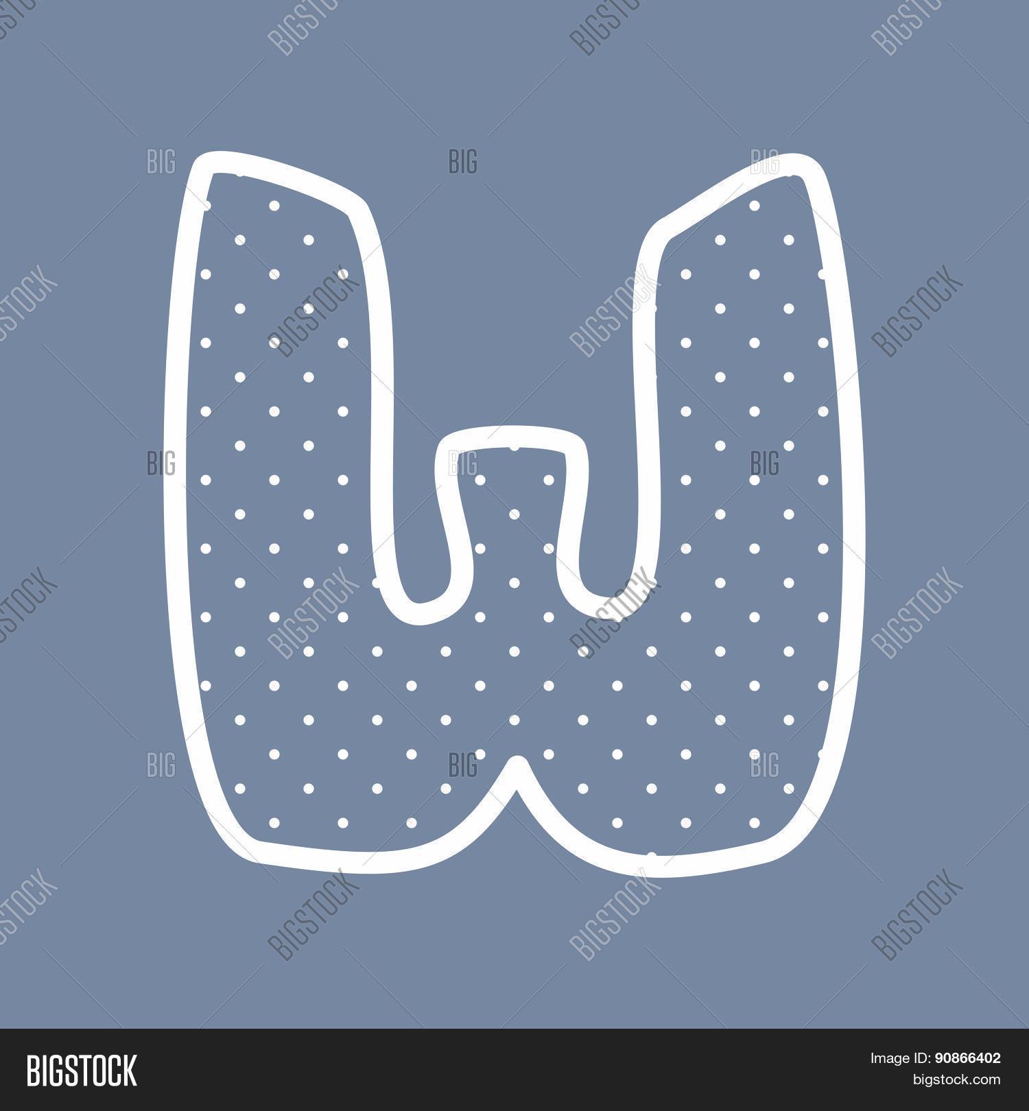 W Vector Letter White Vector & Photo (Free Trial) | Bigstock