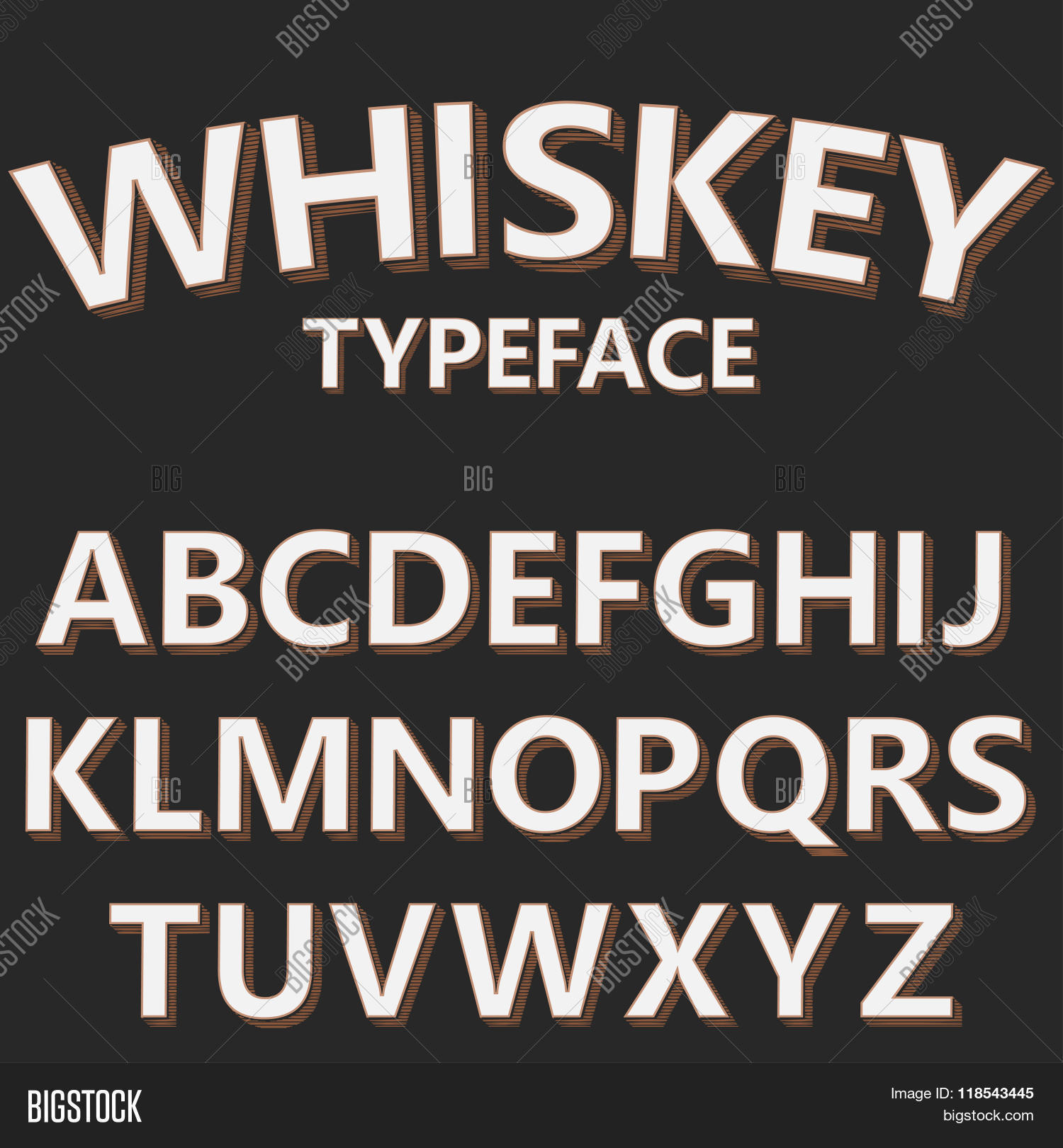 Retro Alphabet Vector Vector & Photo (Free Trial) | Bigstock