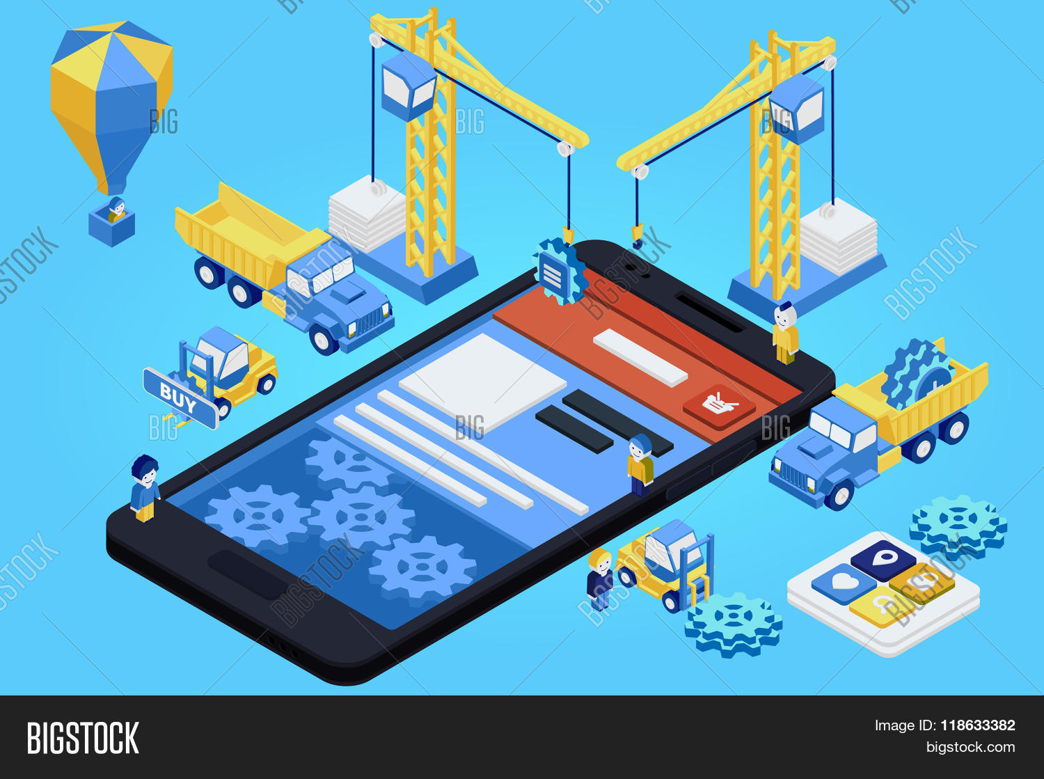 Mobile App Vector & Photo (Free Trial) | Bigstock