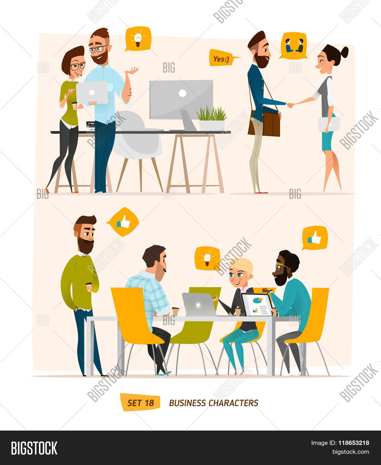 Business Cartoon Vector & Photo (Free Trial) | Bigstock