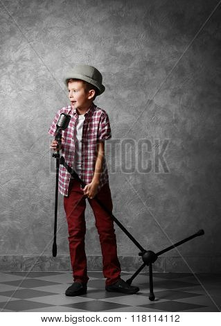 Little Boy Singing Image & Photo (Free Trial) | Bigstock
