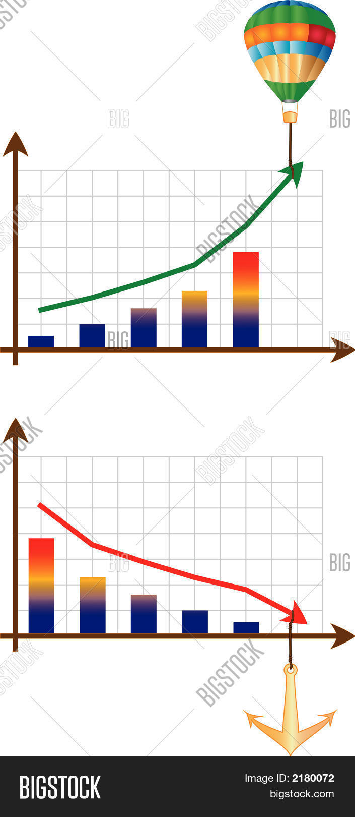 Diagrams Growth Vector & Photo (Free Trial) | Bigstock