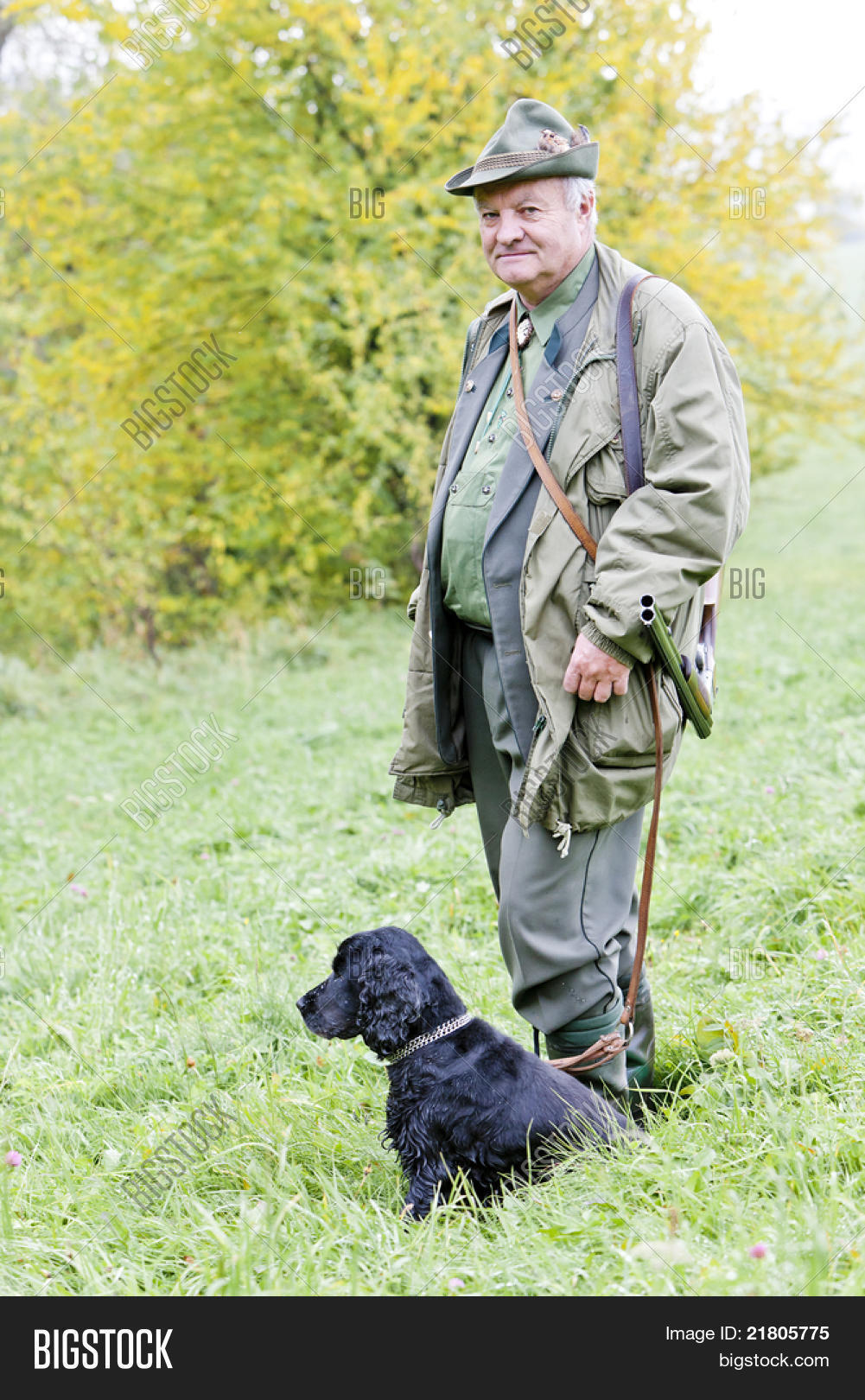 Hunter His Dog Hunting Image & Photo (Free Trial) | Bigstock