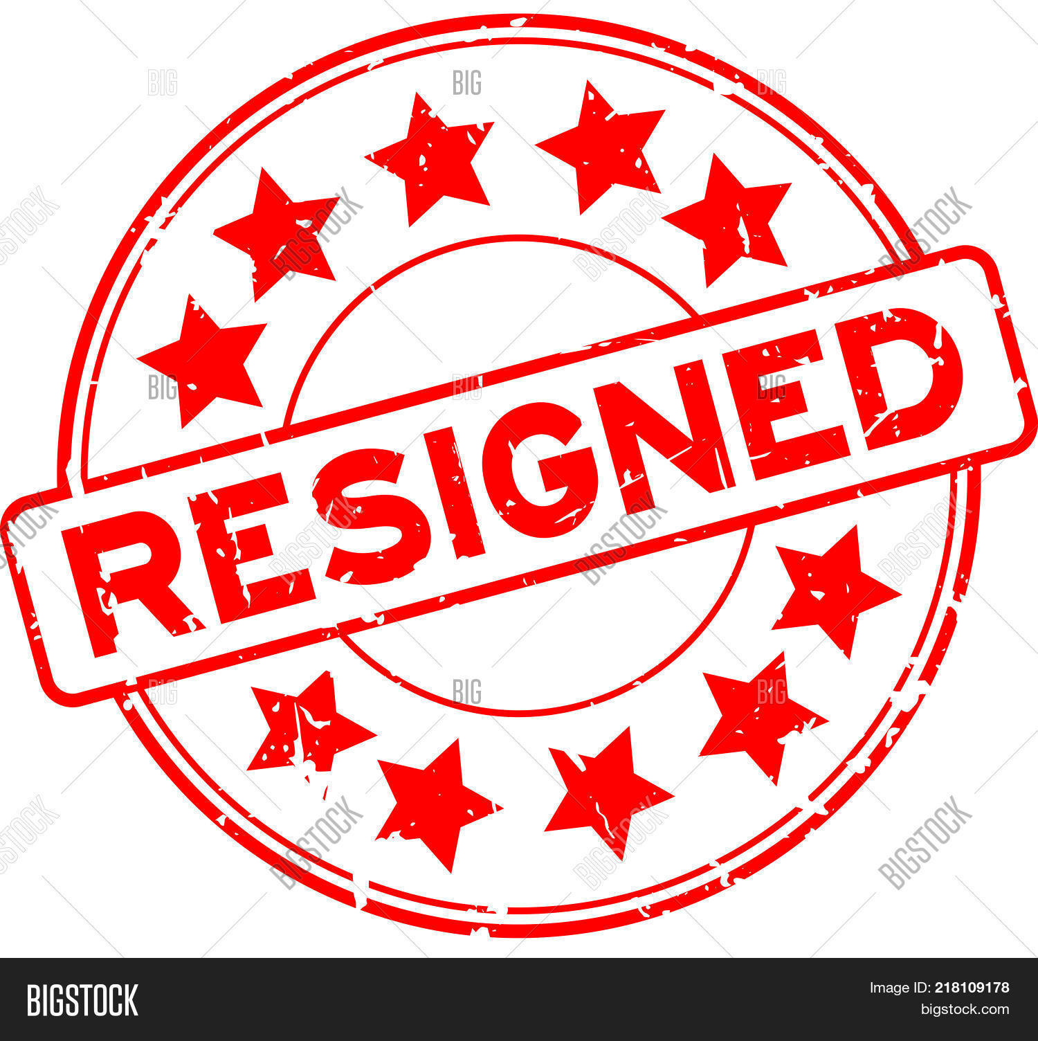 Grunge Red Resigned Vector & Photo (Free Trial) | Bigstock