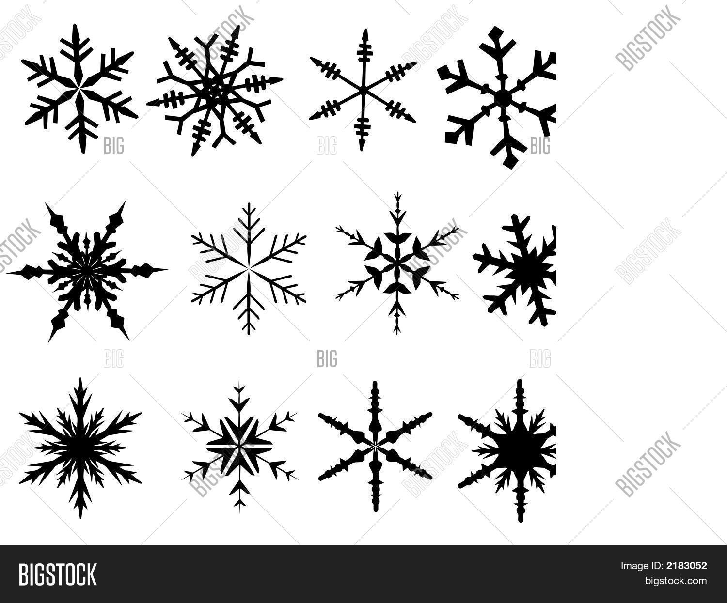 Snowflake Elements 1 Vector & Photo (Free Trial) | Bigstock
