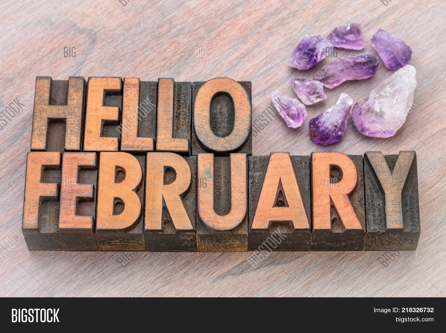 Hello February Vintage Image & Photo (Free Trial) | Bigstock