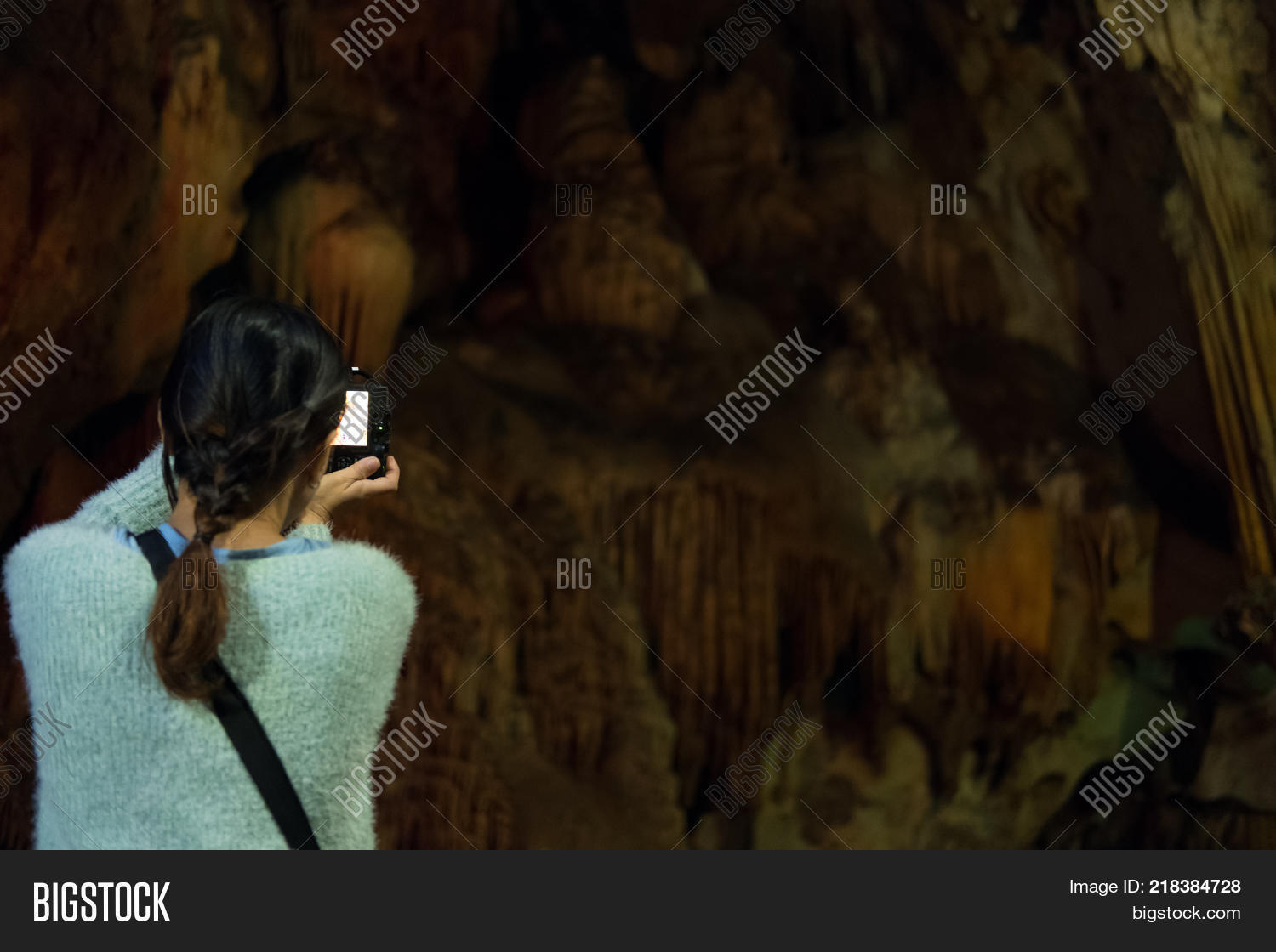Woman Take Photo Stone Image & Photo (Free Trial) | Bigstock