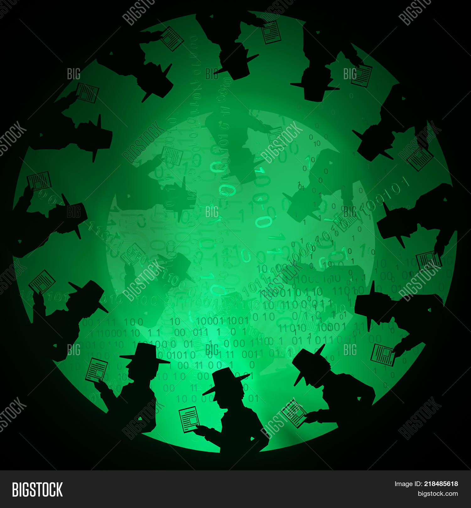 Spy Shadow Figure Data Image & Photo (Free Trial) | Bigstock