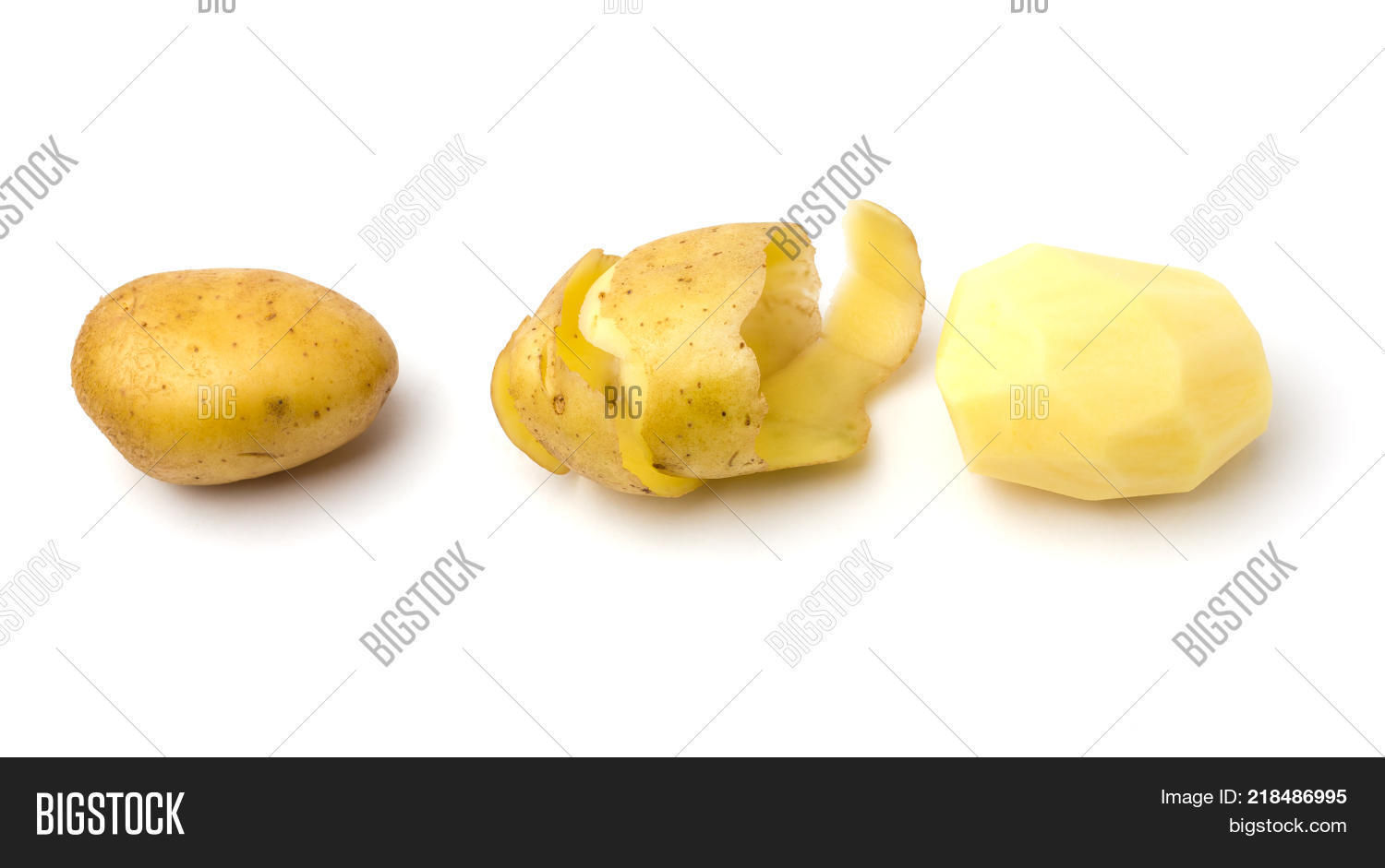 Peeled Potatoes On Image & Photo (Free Trial) | Bigstock