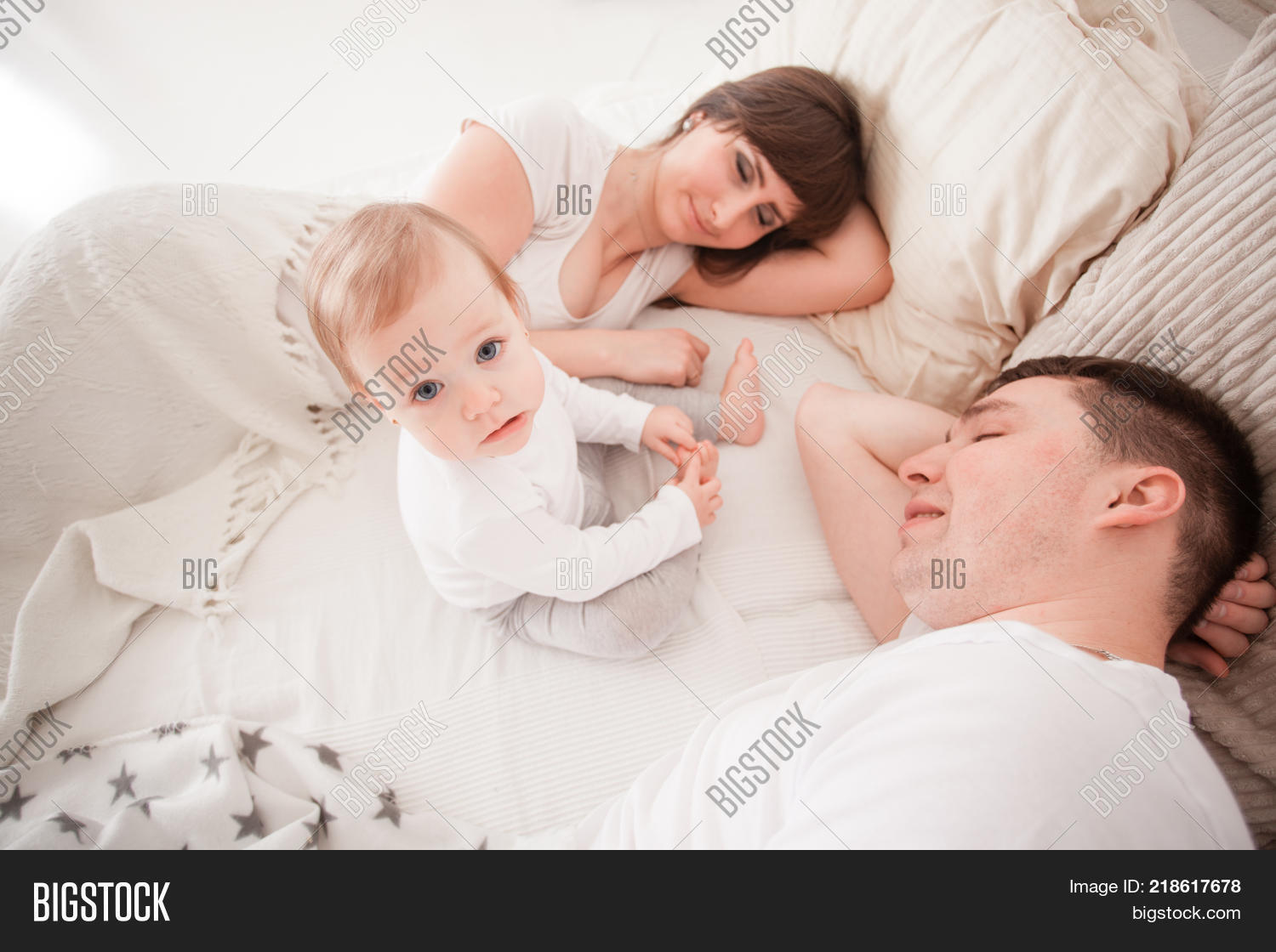 Tired Sleepy Parents Image & Photo (Free Trial) | Bigstock