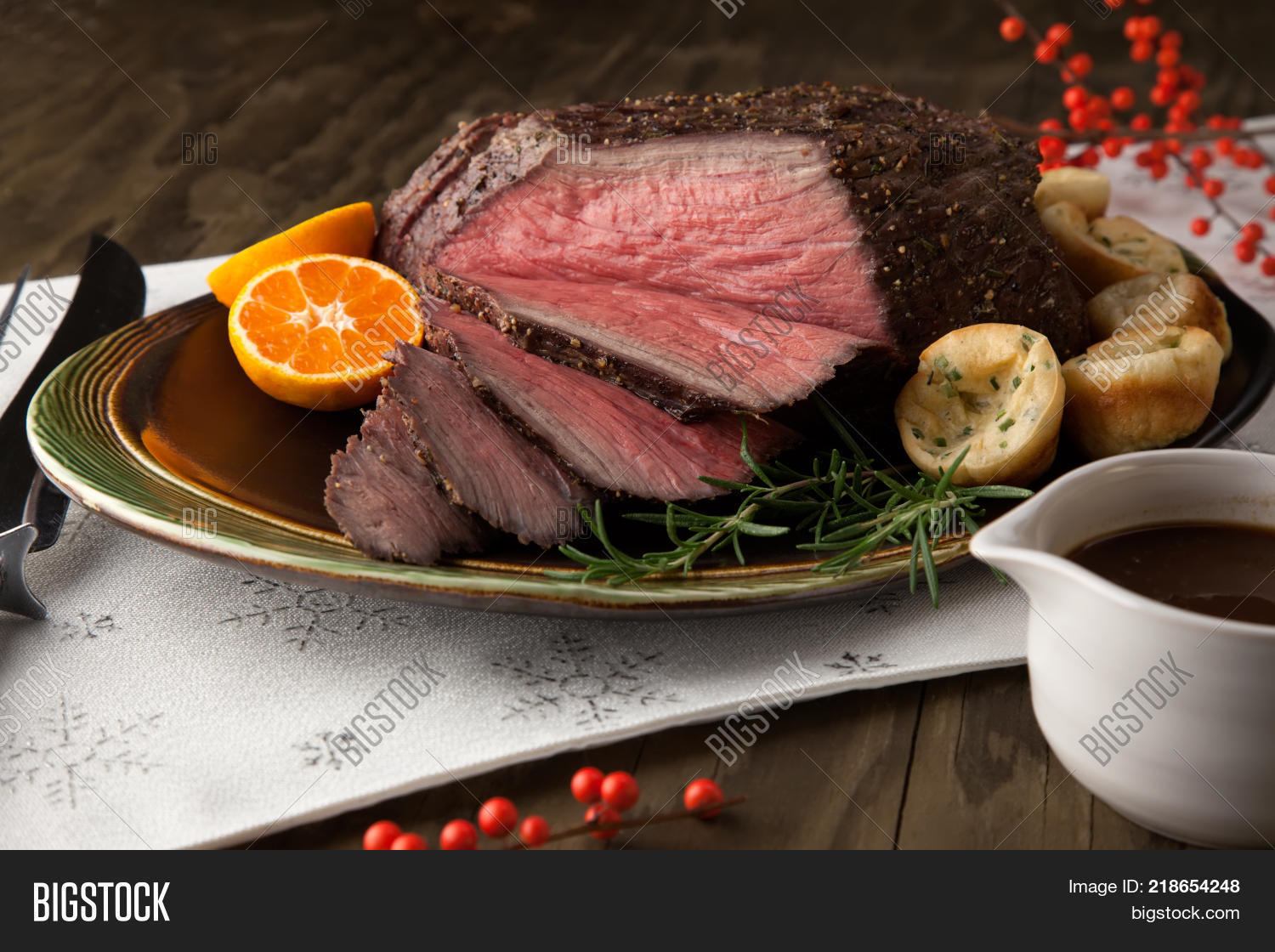 Roast Beef Rustic Image & Photo (Free Trial) | Bigstock