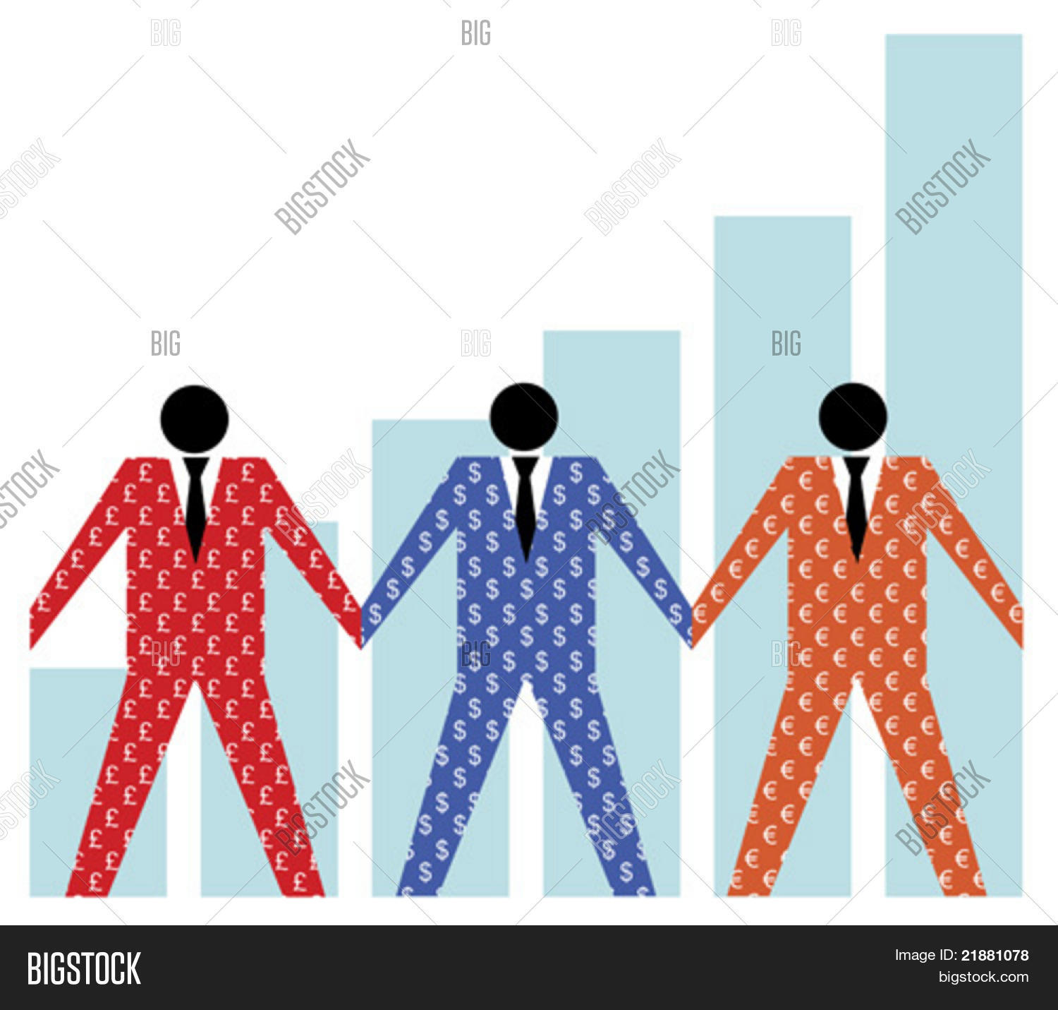 Three Cut-out Men Vector & Photo (Free Trial) | Bigstock