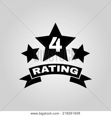 Fourth Place Rating Vector & Photo (Free Trial) | Bigstock