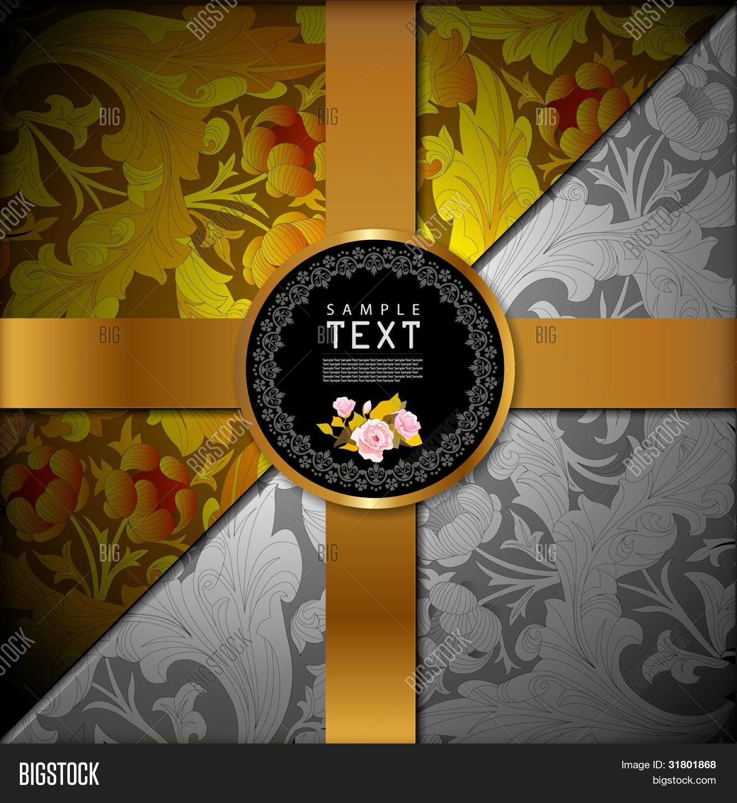 Floral Cover Design Vector & Photo (Free Trial) | Bigstock