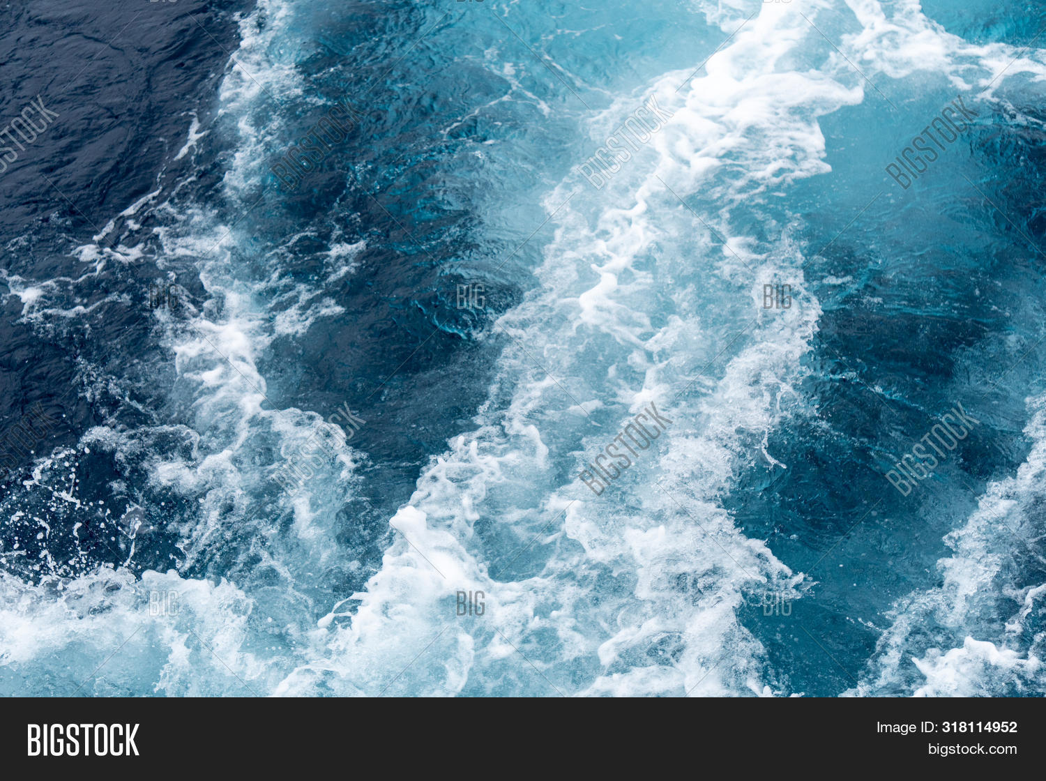 Wave Created By Ship Image & Photo (Free Trial) | Bigstock