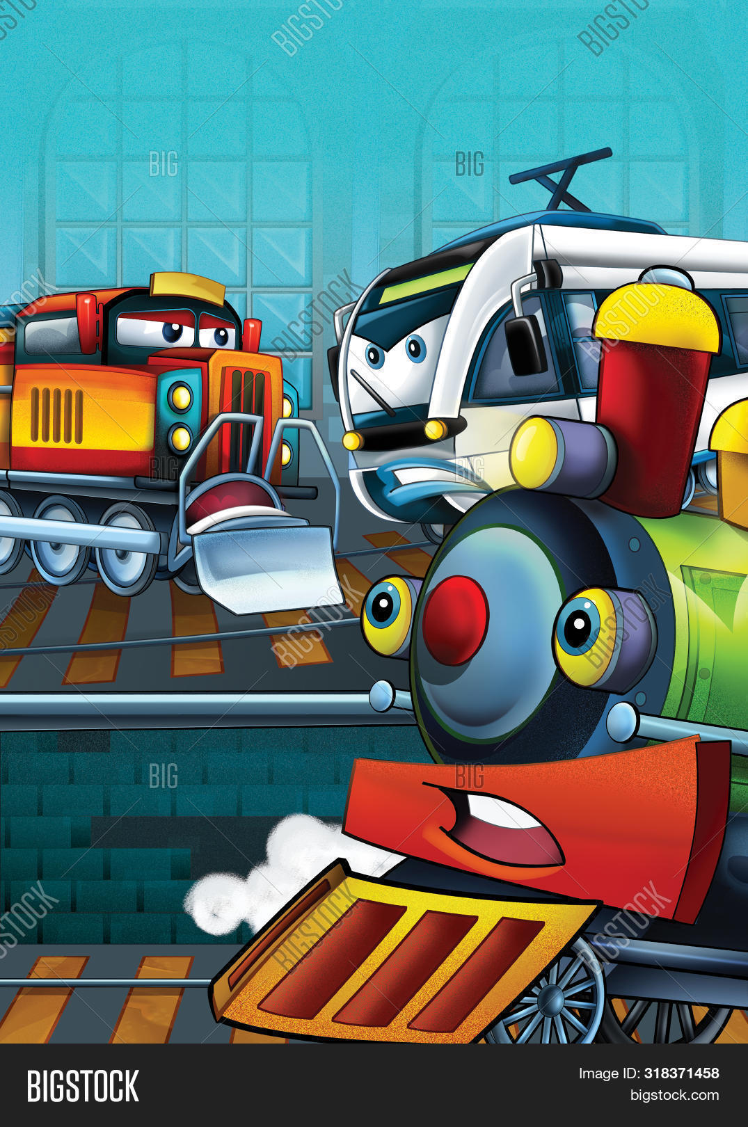 Cartoon Steam Old Image & Photo (Free Trial) | Bigstock