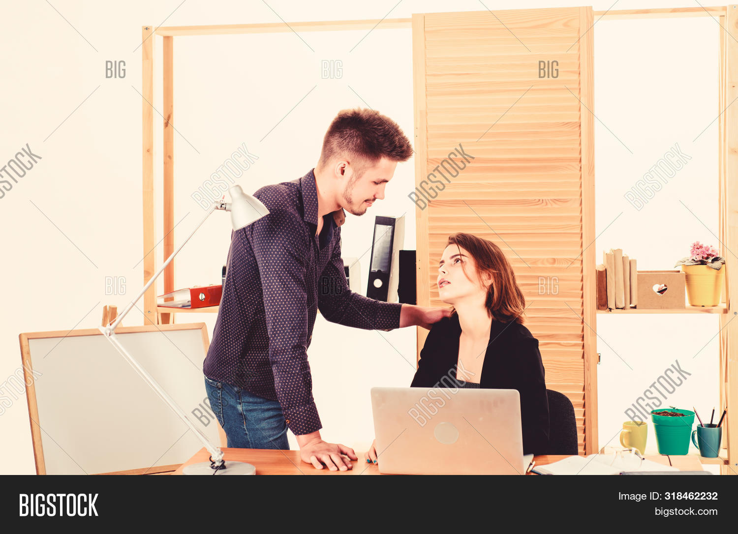 Woman Flirting Guy Image & Photo (Free Trial) | Bigstock