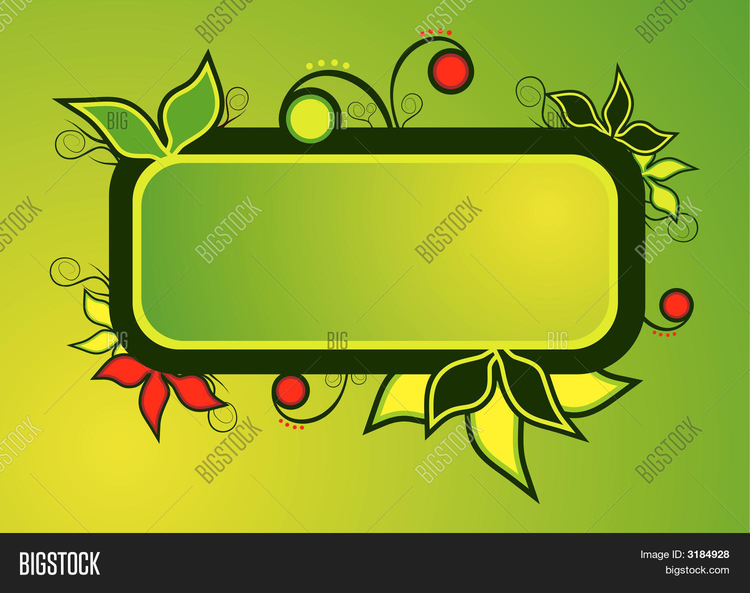 Leaf Text Frame Vector & Photo (Free Trial) | Bigstock
