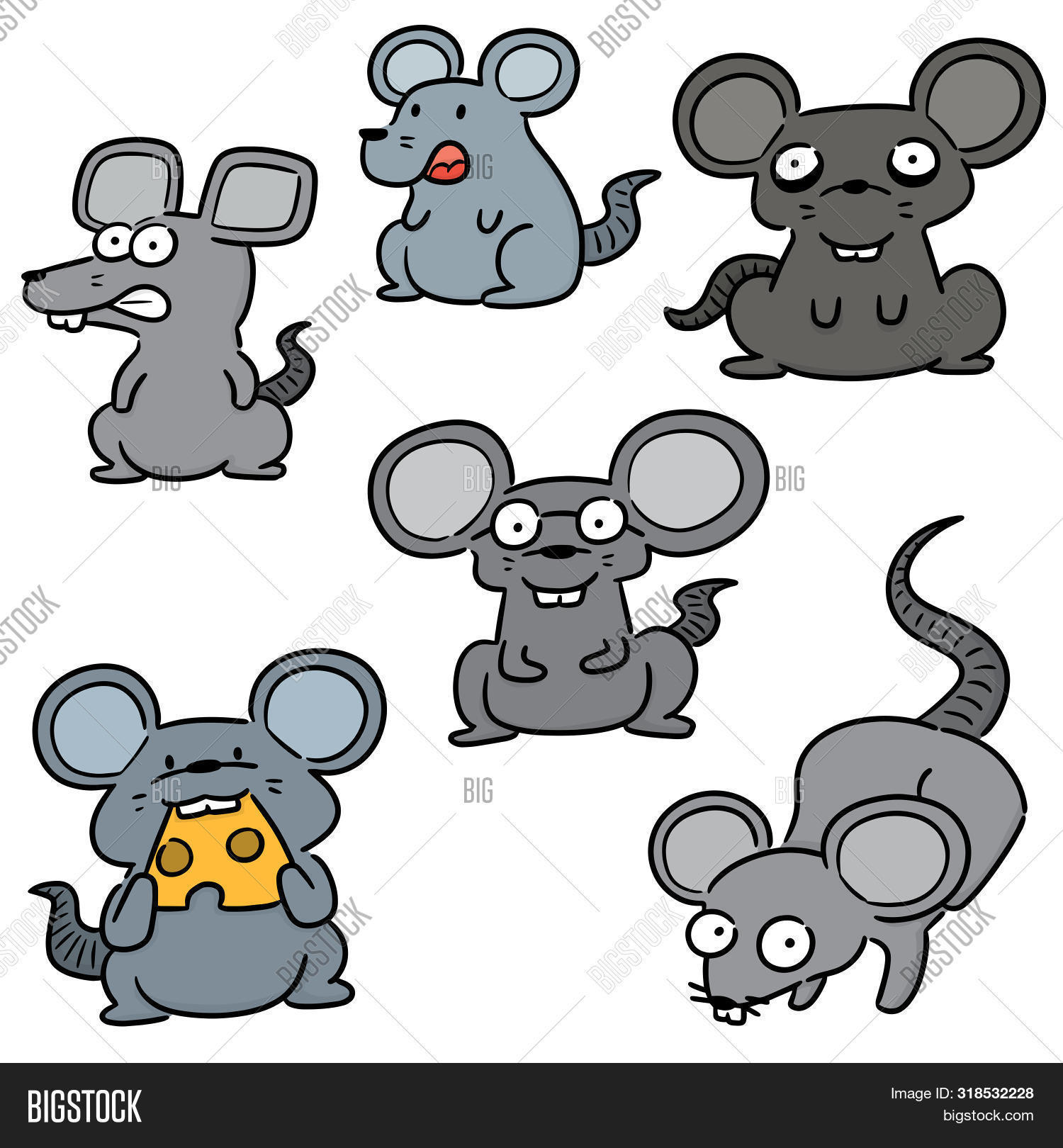 Vector Set Mouse Hand Vector & Photo (Free Trial) | Bigstock