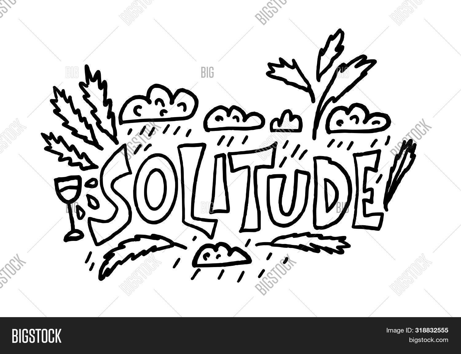 Solitude Hand Drawn Image & Photo (Free Trial) | Bigstock