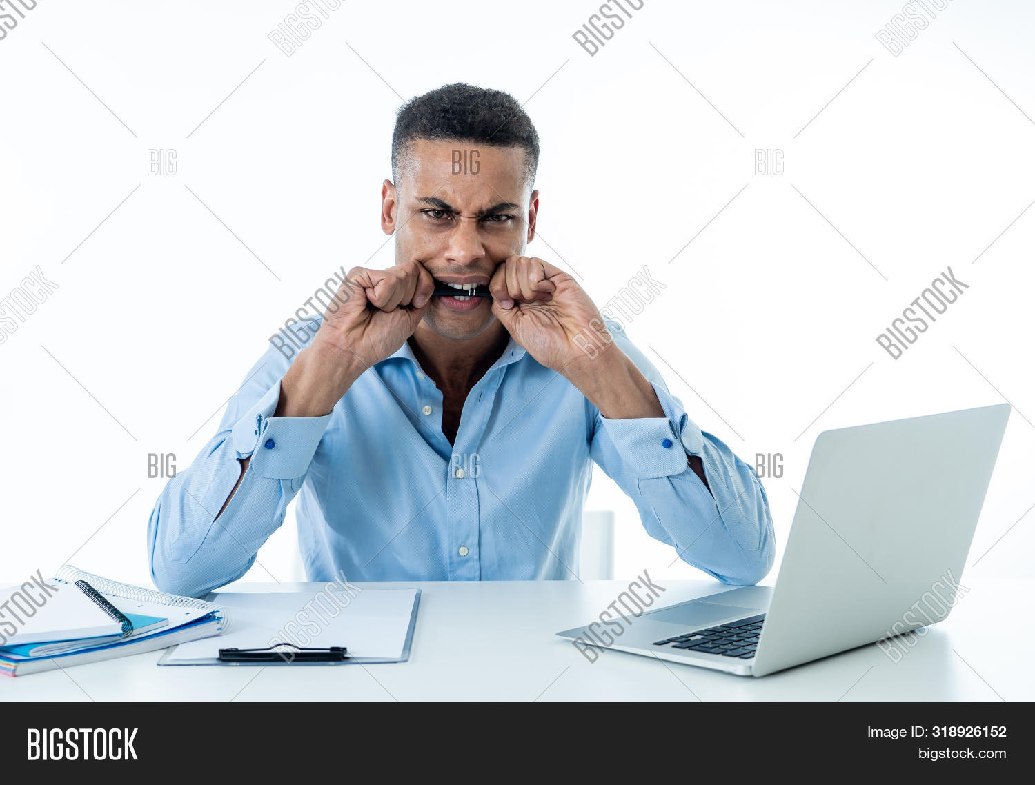 Overwhelmed Desperate Image & Photo (Free Trial) | Bigstock