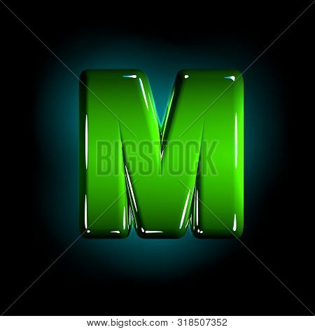 Green Letter M Shining Image & Photo (Free Trial) | Bigstock