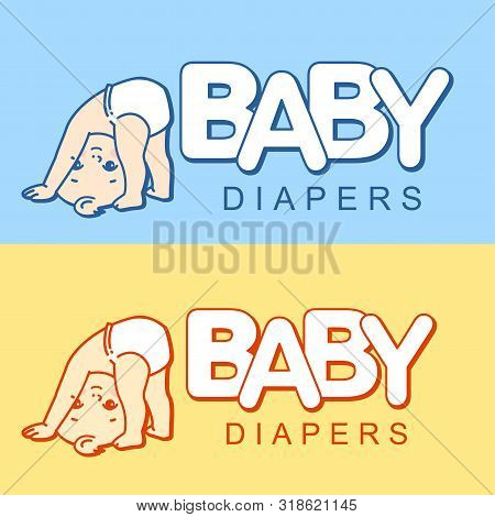 Diaper Logo Template Vector & Photo (Free Trial) | Bigstock