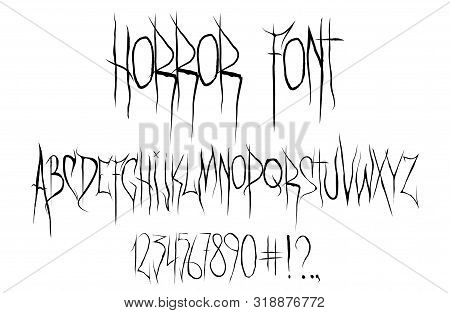 Horror Font, Alphabet Vector & Photo (Free Trial) | Bigstock