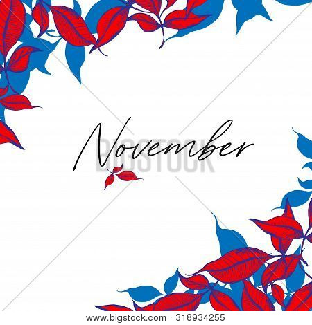 November Script Word Vector & Photo (Free Trial) | Bigstock