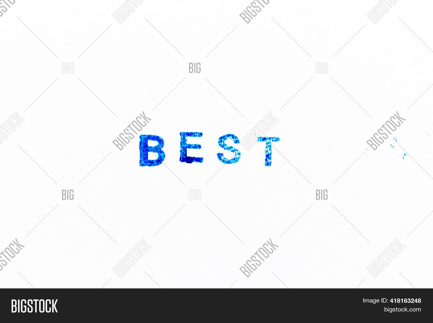 Blue Color Ink Rubber Image & Photo (Free Trial) | Bigstock