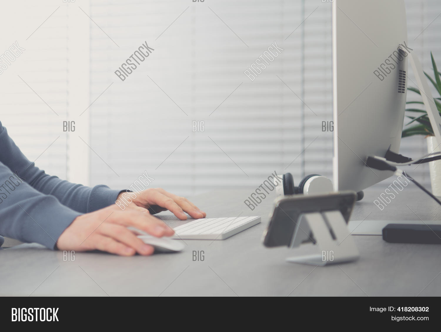 Men Behind Office Desk Image & Photo (Free Trial) | Bigstock