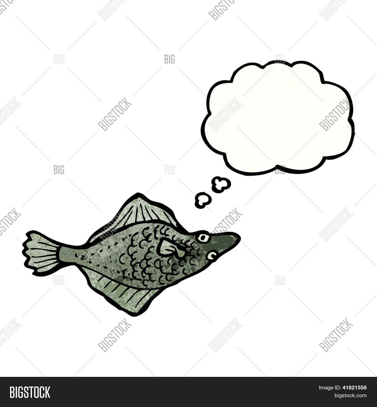 Cartoon Flatfish Vector & Photo (Free Trial) | Bigstock